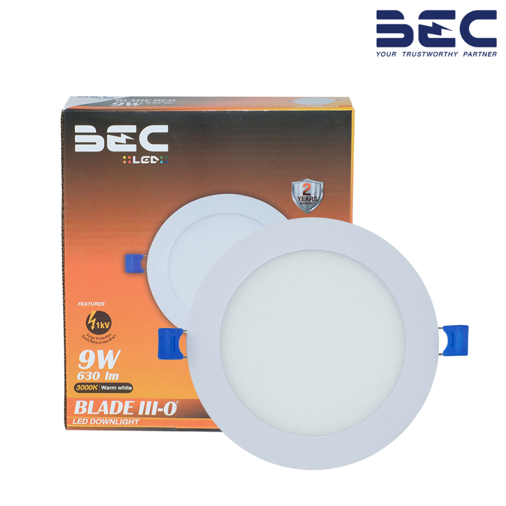 BEC BLADE III-O 9W LED Recessed Downlight Round Warm White Cool ...