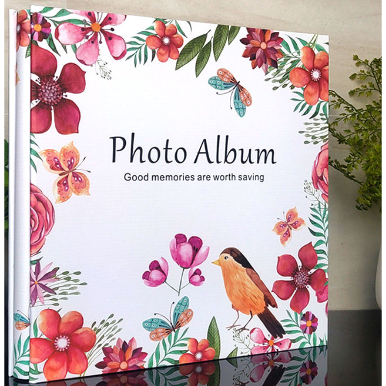 Photo Album: Self-Post Album Laminated Handwritten Hybrid Family Large ...