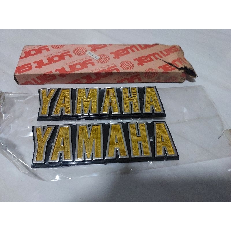 Yamaha RX100-RX125 Tank Side Logo New Item Old Work Keep Beautiful ...