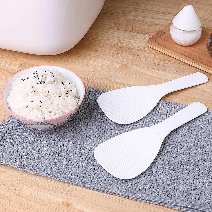 Beautiful White Rice Scoop Ladle Plastic With Transparent Envelope OPP ...