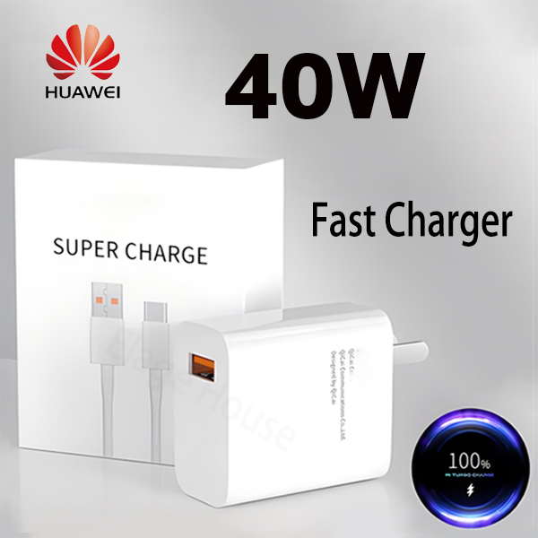 HUAWEI 40W Fast Charging Cable Set 6A Data Support For All Series Type ...
