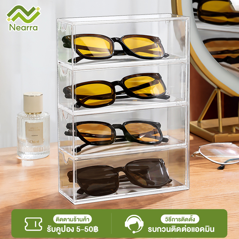 Nearra Glasses Case Separate Compartments To Store Waterproof And ...