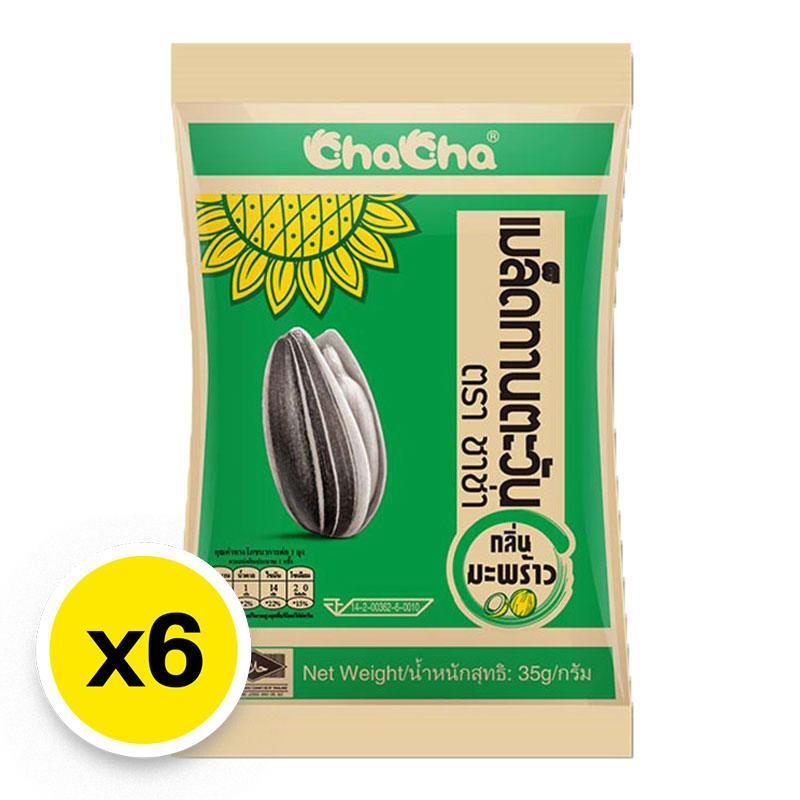 Chacha Sunflower Seeds Coconut Flavour 30g x 6 | Shopee Philippines