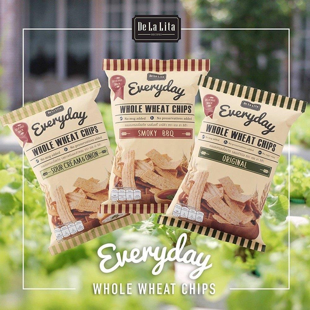 De La Lita Whole Wheat chips 30-70g. Snacks Healthy 5 Flavors | Shopee Philippines