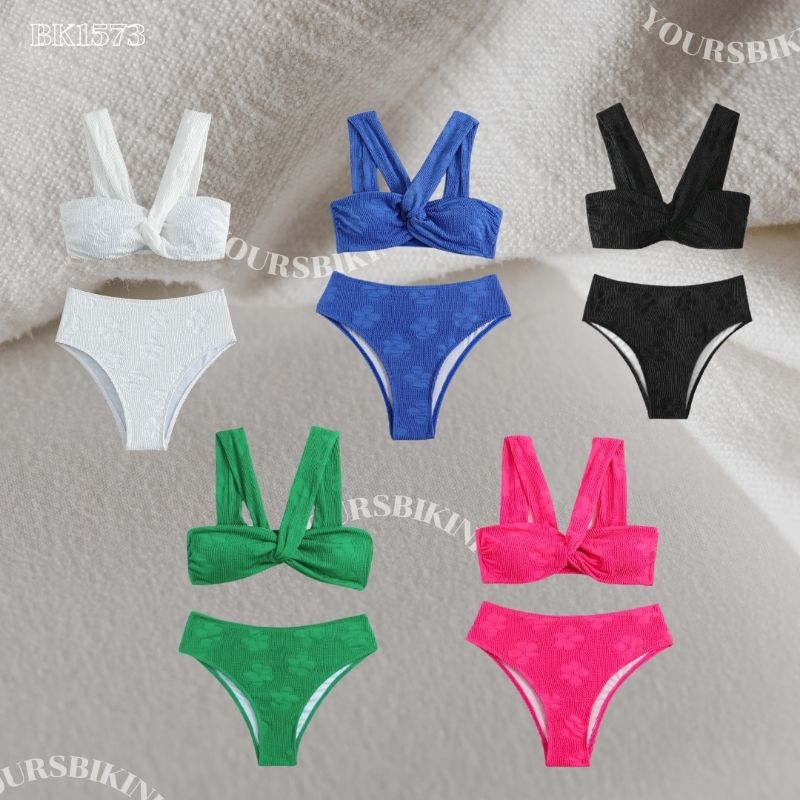 Yours.bikini BK1573 Two Piece Swimsuit Bikini Girl Patterned Fabric ...