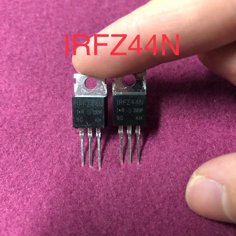 (1 Unit) IRFZ44N Power MOSFET TO-220 3-Pin Moshape N-Channel Transistor ...