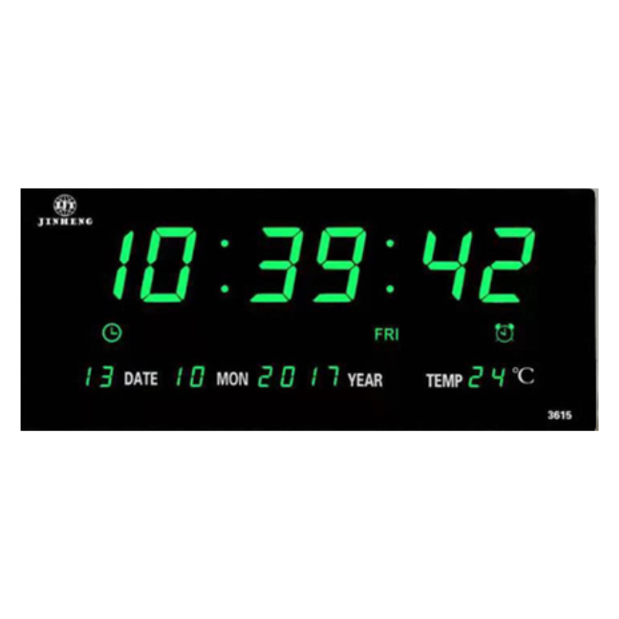 Jinheng DIGITAL CLOCK Model Yx-3615 36x15x3cm Table LED Wall With 4 ...