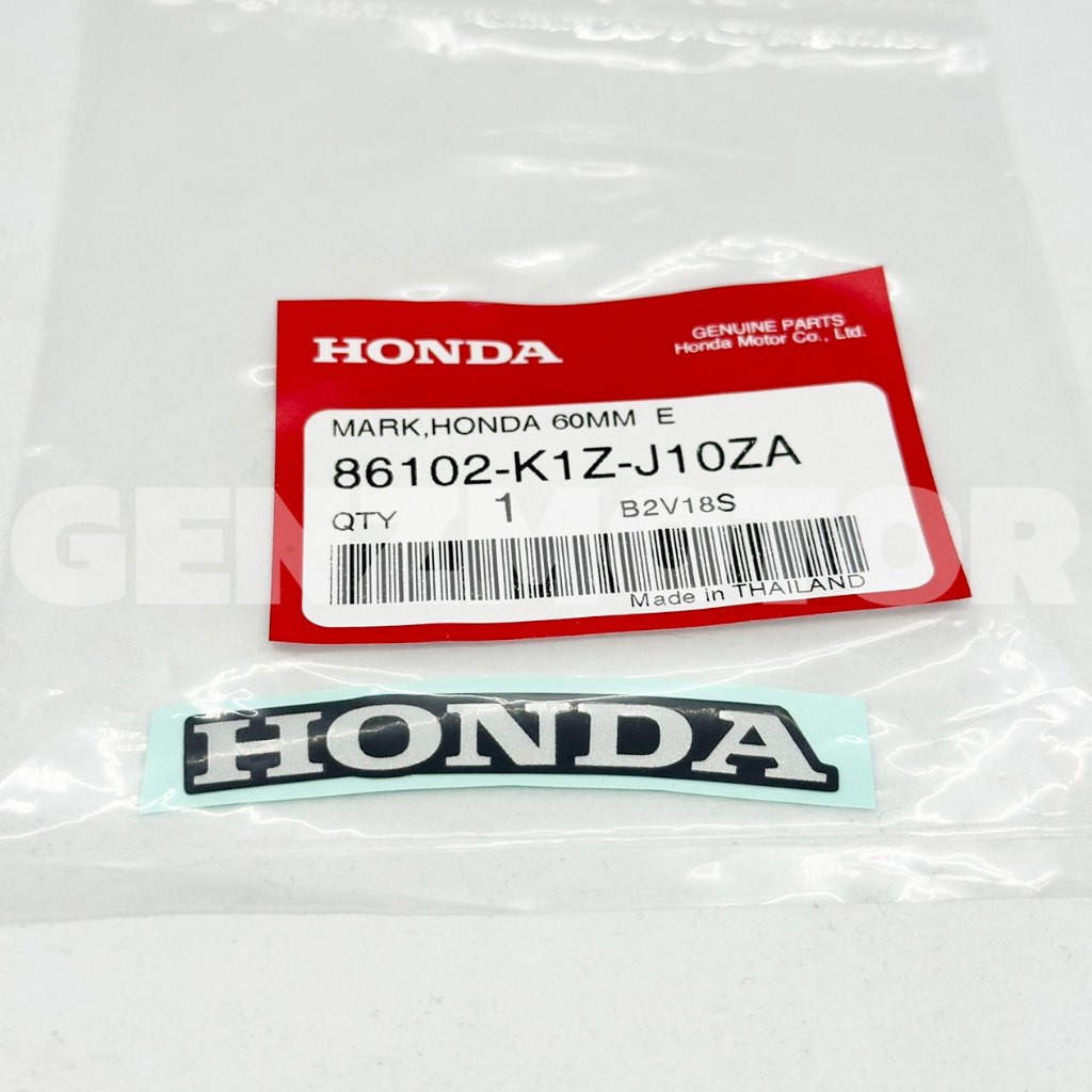 Mark Stripe Sticker HONDA 60 Mm.for PCX160 Genuine Center 86102-K1Z ...