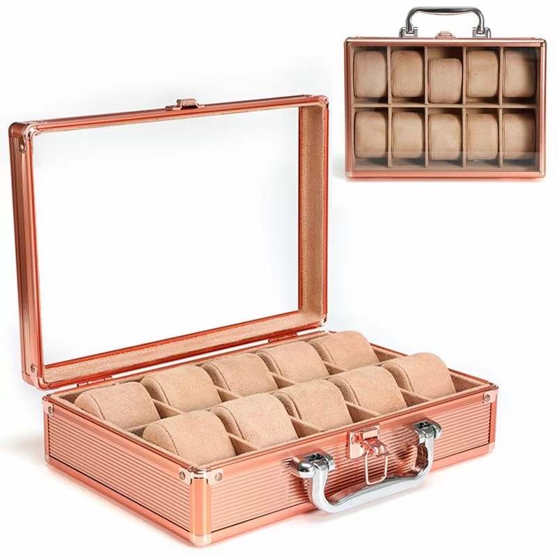 *10 Watch Boxes (Aluminum Frame) Box Display | Shopee Philippines