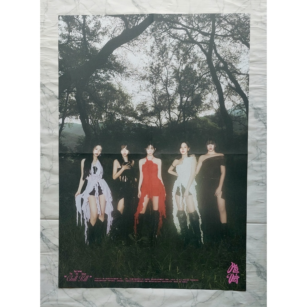 Folded Poster From CD Album Red Velvet-Chill Kill Photobook Kpop ...