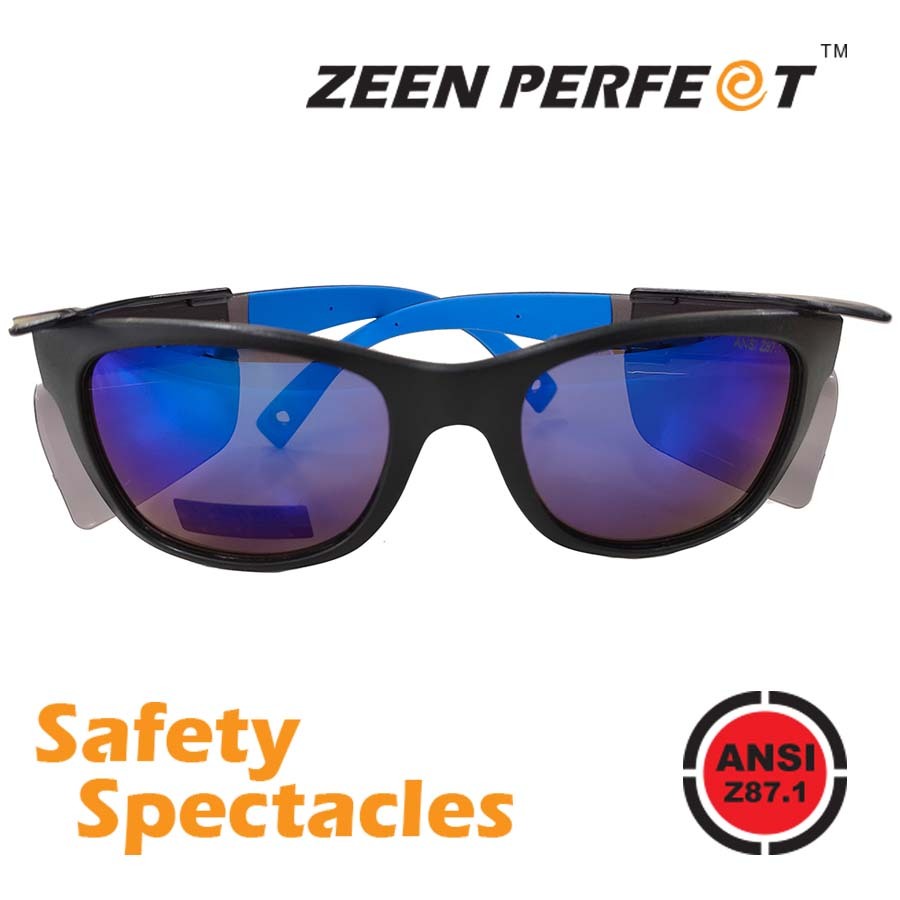 SAFETY Glasses ZEEN PERFECT SG1009 Replaceable Lenses With Side Visor ...