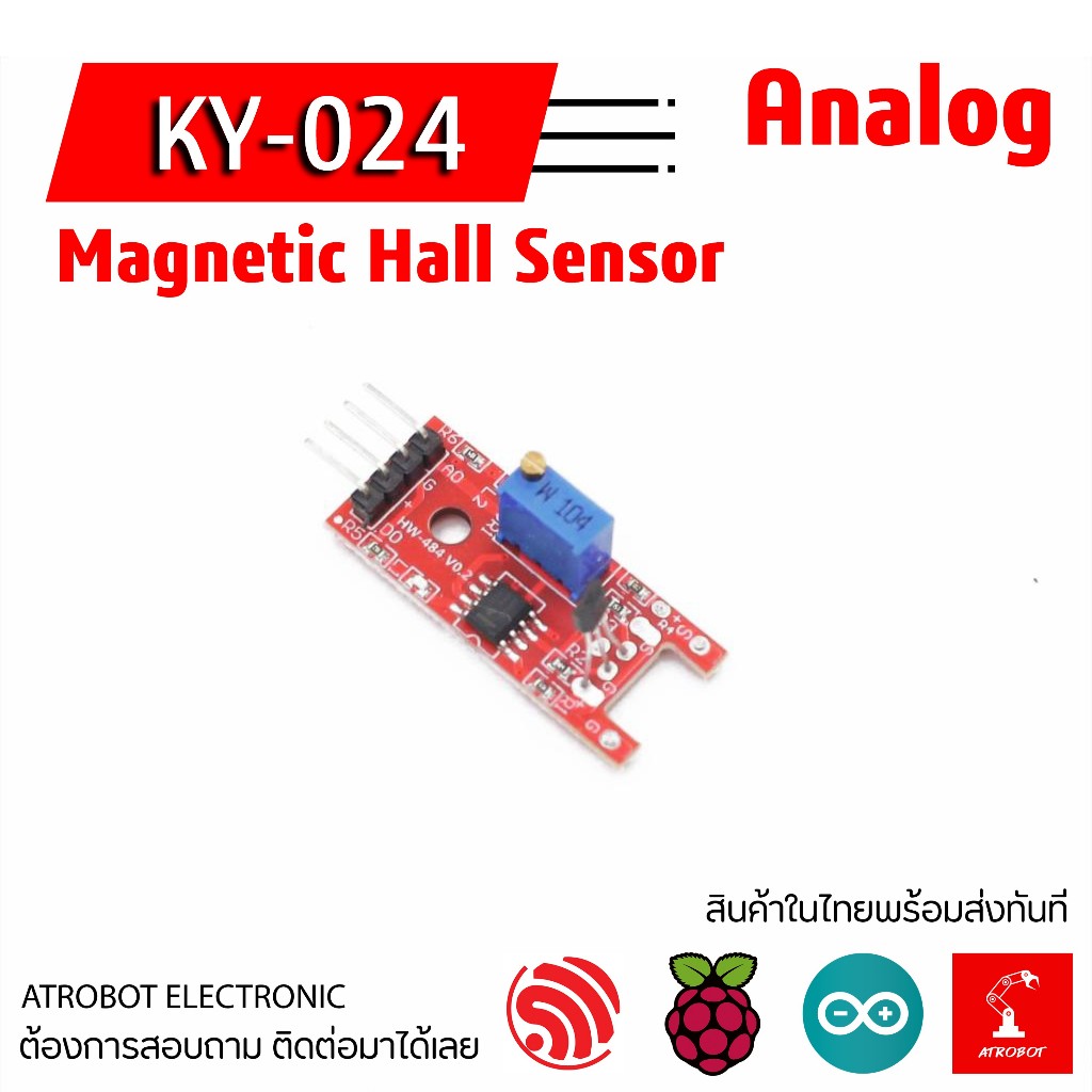 KY-024 Magnetic Linear Hall Switch Speed Sensor Magnet Detector Can Be ...