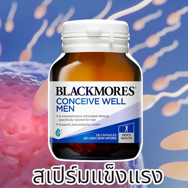 Blackmores Conceive Well Men Energy Support Vitamin 28 Tablets Nourish ...