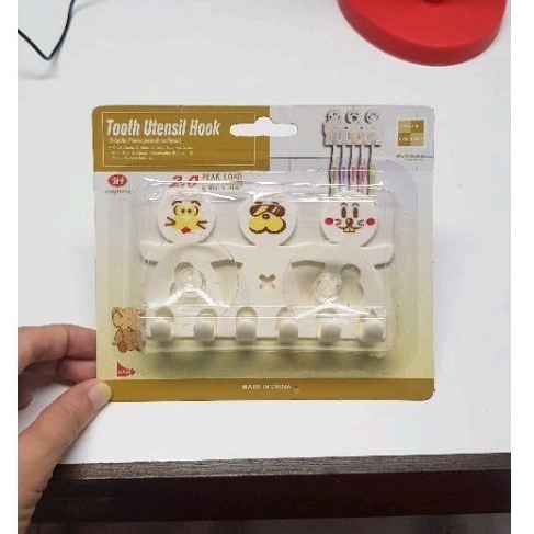 Toothbrush Holder Cute Pattern Tooth Brush Hook | Shopee Philippines