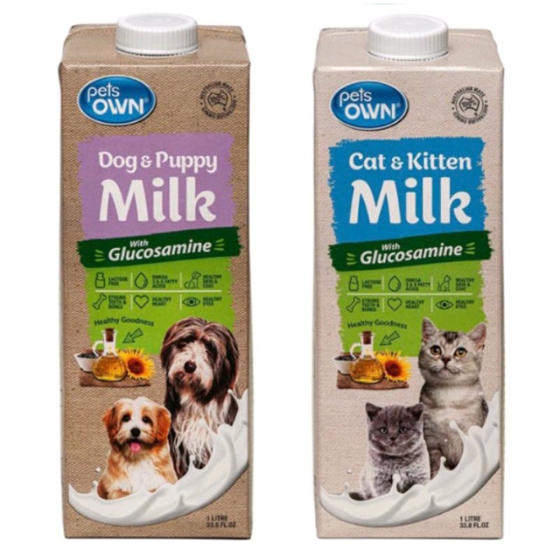 Pets Own Ready-To-Drink Milk For Dogs And Cats 1000 ml Per Box | Shopee ...