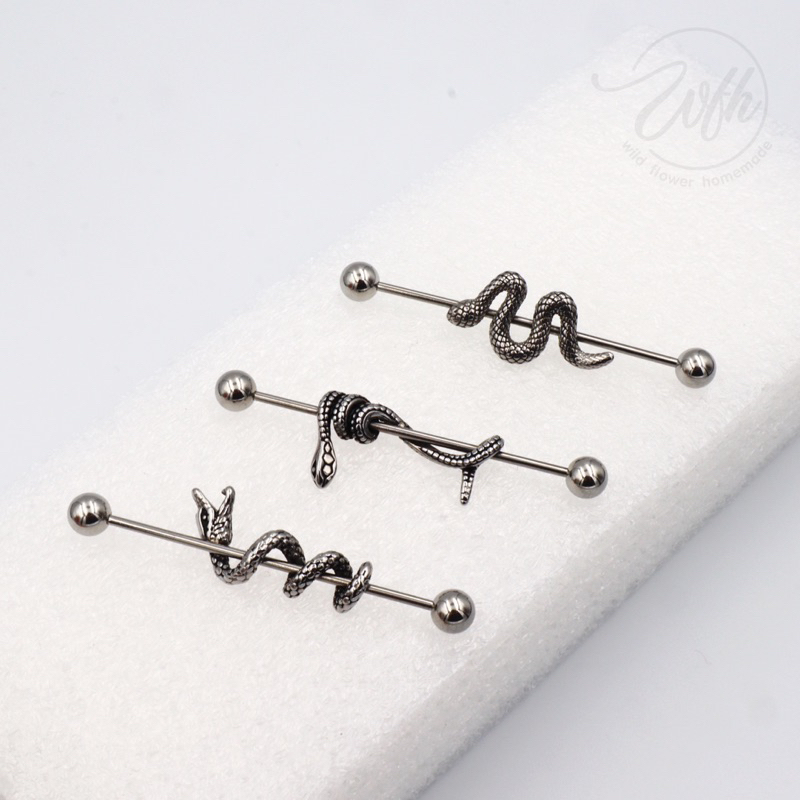 WFH Genuine Stainless Steel Ear Jewels 316L snake There Are Many Types ...