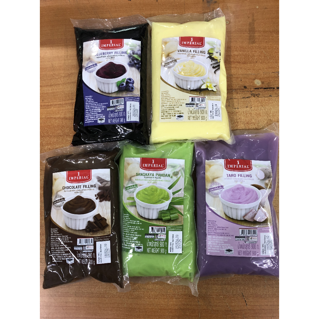 Imperial Filling 900 Grams Vanilla Taro Blueberry Pandan Custard ...