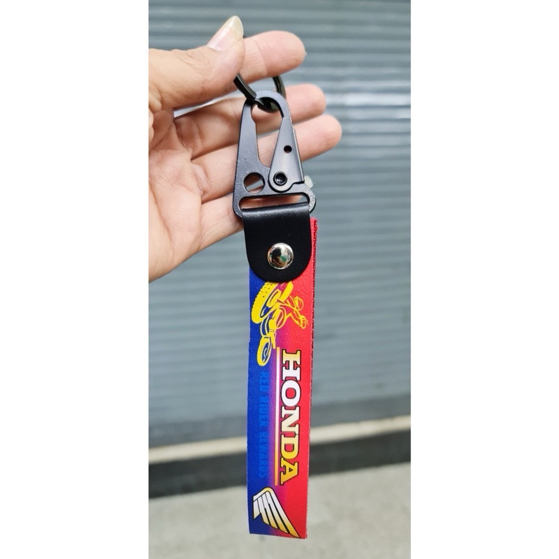 Racing Keychain Honda Pattern Blue And Red. The Loop Is Aluminum ...