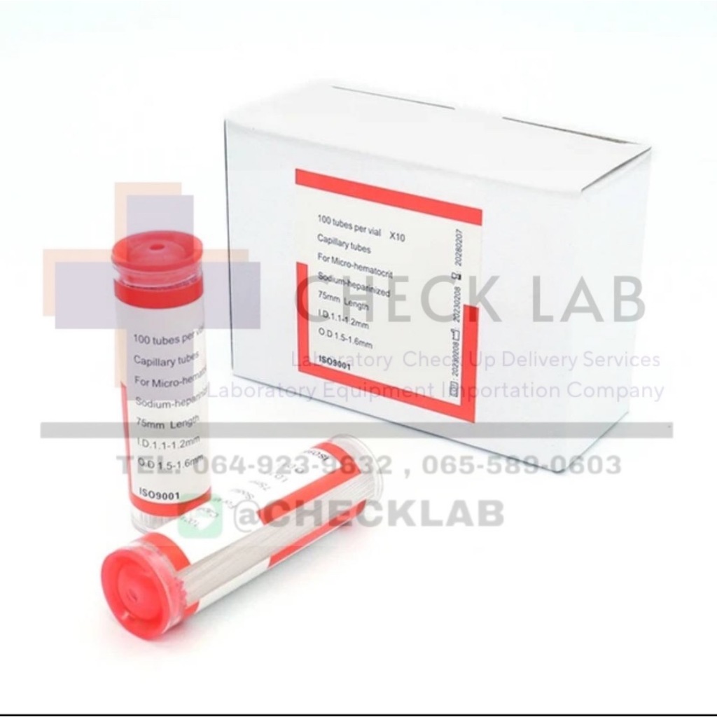 Capillary Tube Red Blood Collection (100 Pieces/Tube) | Shopee Philippines