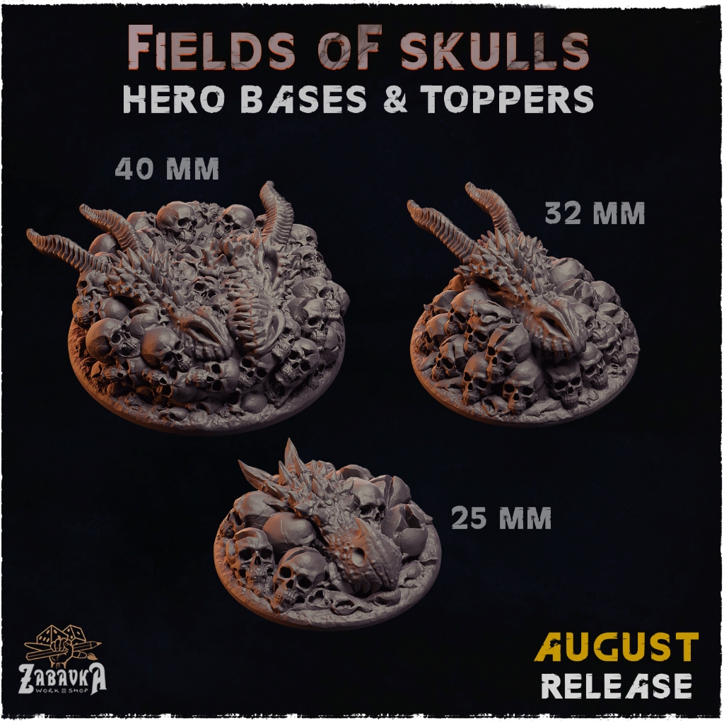 Fields of Skulls miniature bases Can Be Shipped In 1-3 Days warhammer ...