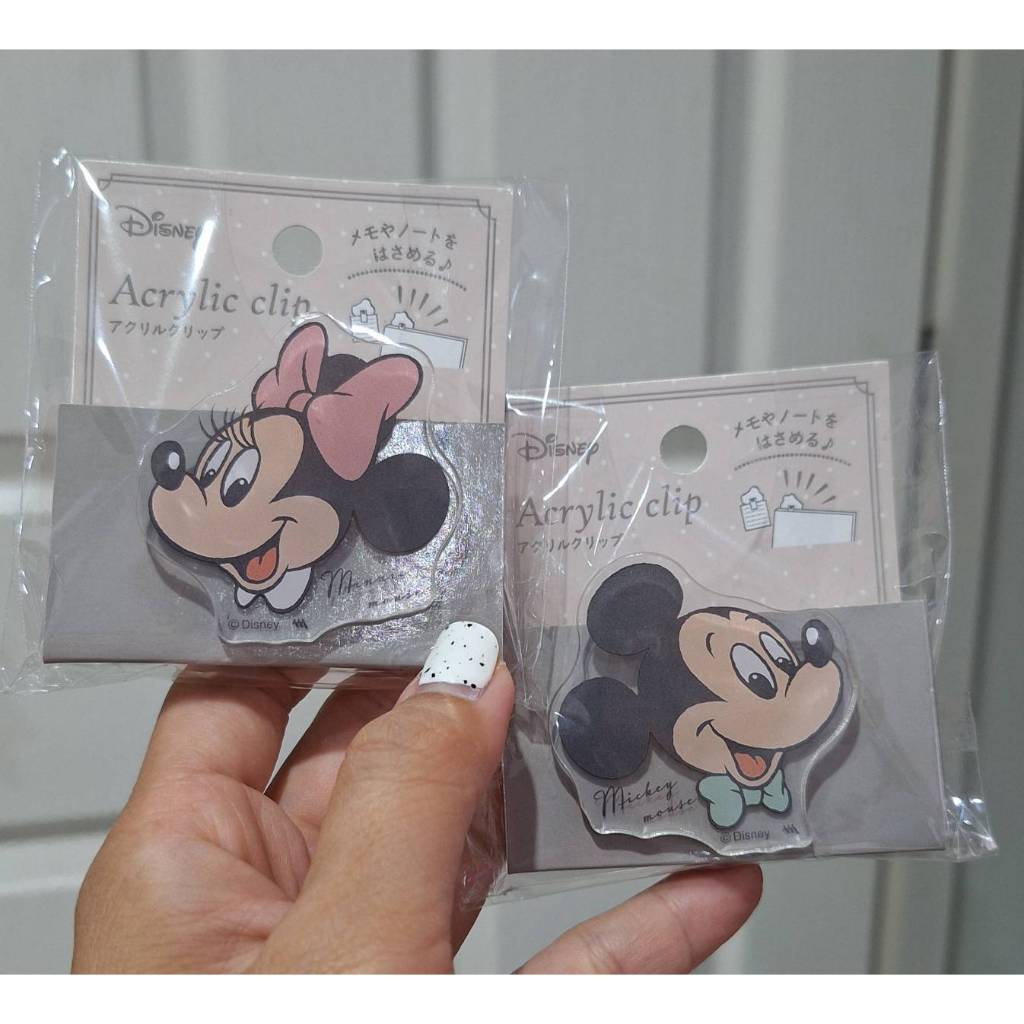 Disney Clip Multipurpose Clear Acrylic Mickey/Minnie/Aristocats Pattern ...