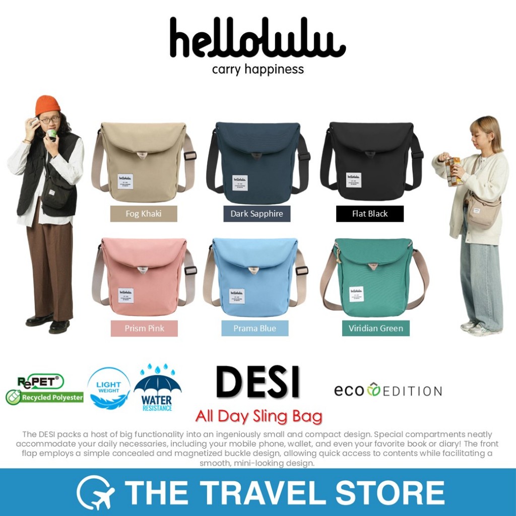 Hellolulu DESI (ECO Edition) All Day Sling Bag Shoulder Cute Shape Women Ladies | Shopee Philippines