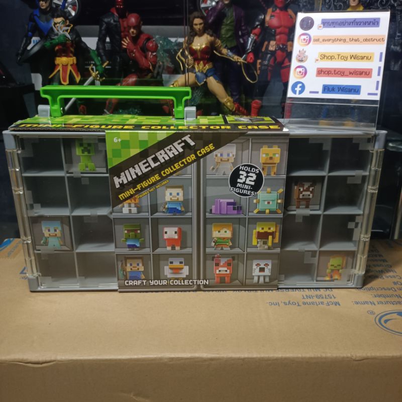 mini figure collection case Minecraft Mattel Storage Box For | Shopee ...