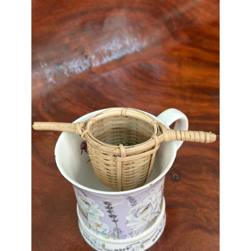 Tea Strainer Filter Bamboo Weave Coffee Dripper Good Work | Shopee ...