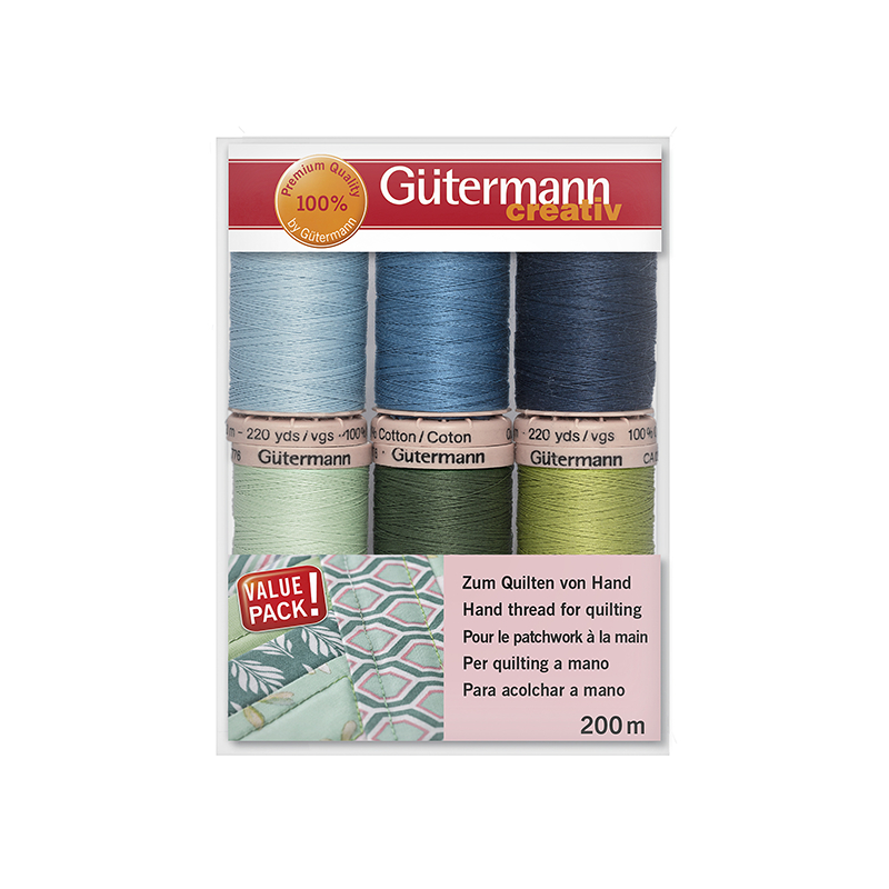 Gutermann Sewing thread set 6 Rolls/200m Quilting | Shopee Philippines
