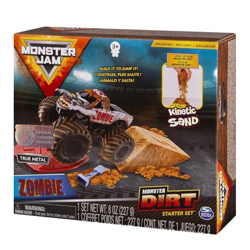 Monster Jam Sand Track Zombie Style Racing Car Toy Set For Kids ...