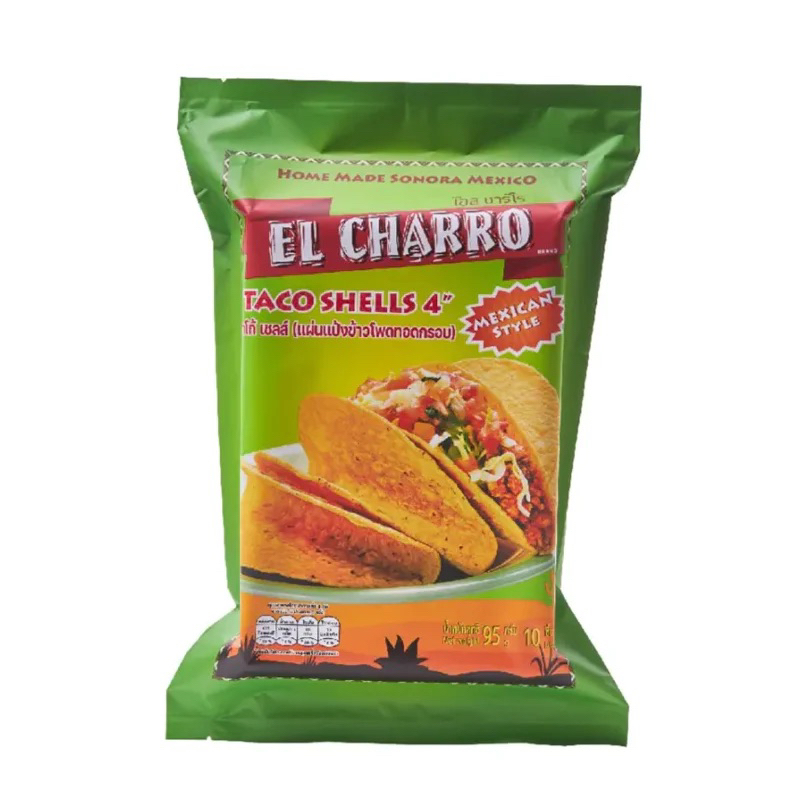 El Charro Taco shells 4 mexican 95g.taco Tort Sheets Made From Corn ...