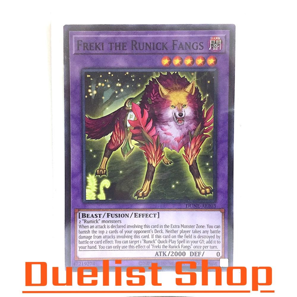 Freki the Runick Fangs (N) Monster Dark Level5 [Beast/Fusion/Effect ...