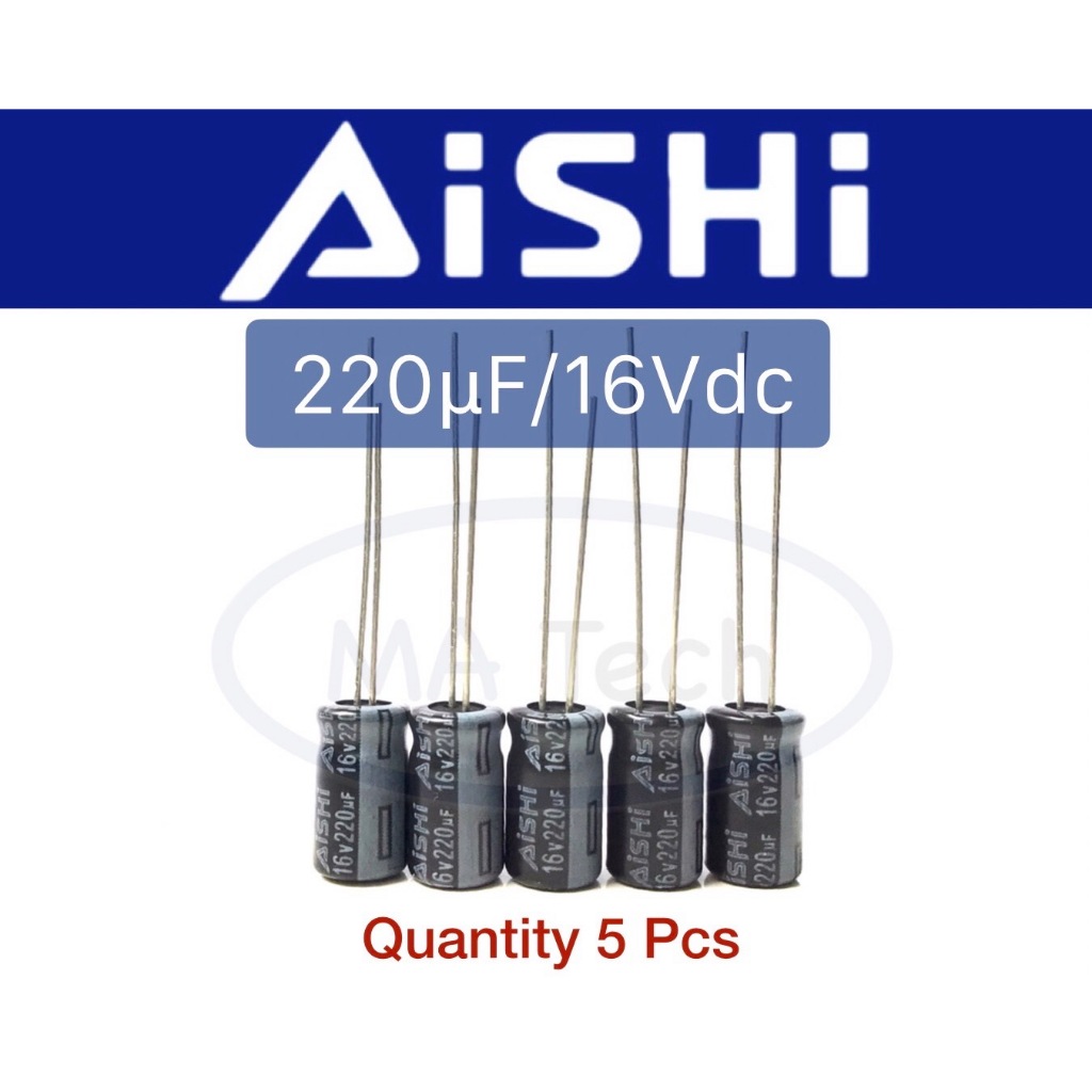 16V 220uF Capacitor 220μF 16V Capacitors 220uF 16V With 5 Pieces 85 C 6 ...