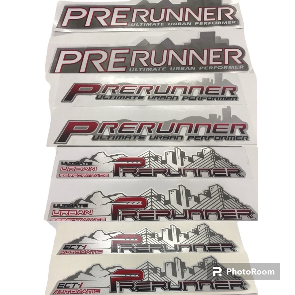 PRERUNNER Screen Sticker Stick To The Rear Of The Car Pickup TOYOTA ...