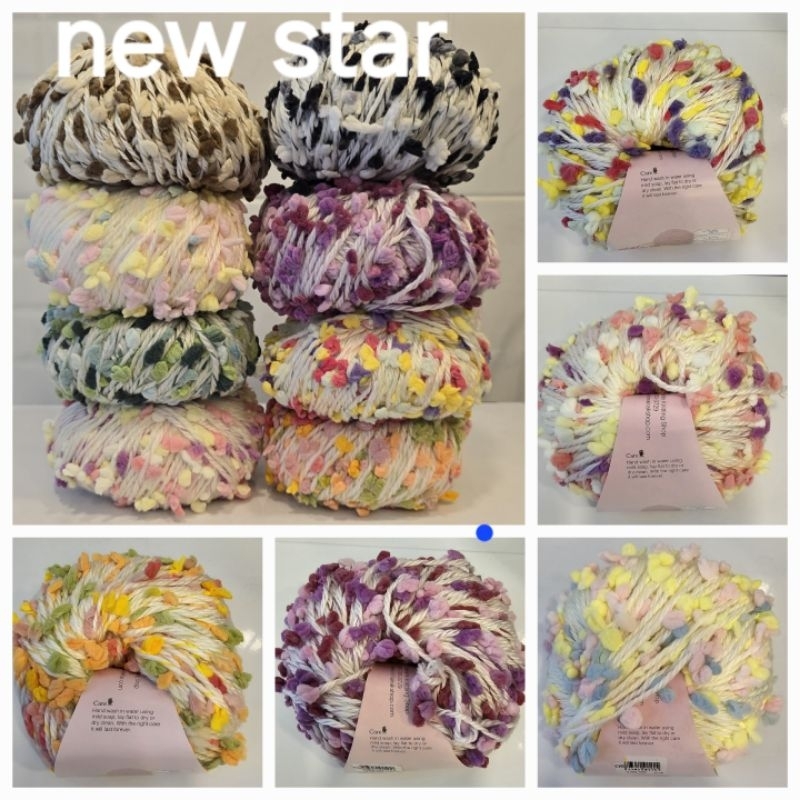 Star Yarn Cute Line With Grain 70 Meters Long. | Shopee Philippines