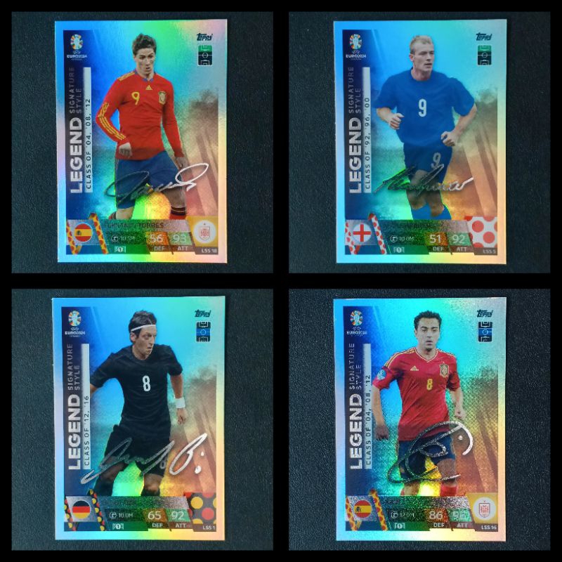 EURO 2024 MATCH ATTAX Football CARD LEGEND SIGNATURE Cards (STYLE TOPPS ...