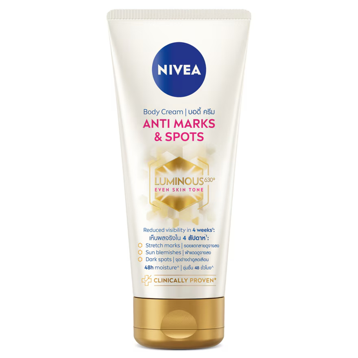 Nivea Luminous 630 Anti-Stretch Mark & Dark Spots Body Cream 200ml | Shopee Philippines