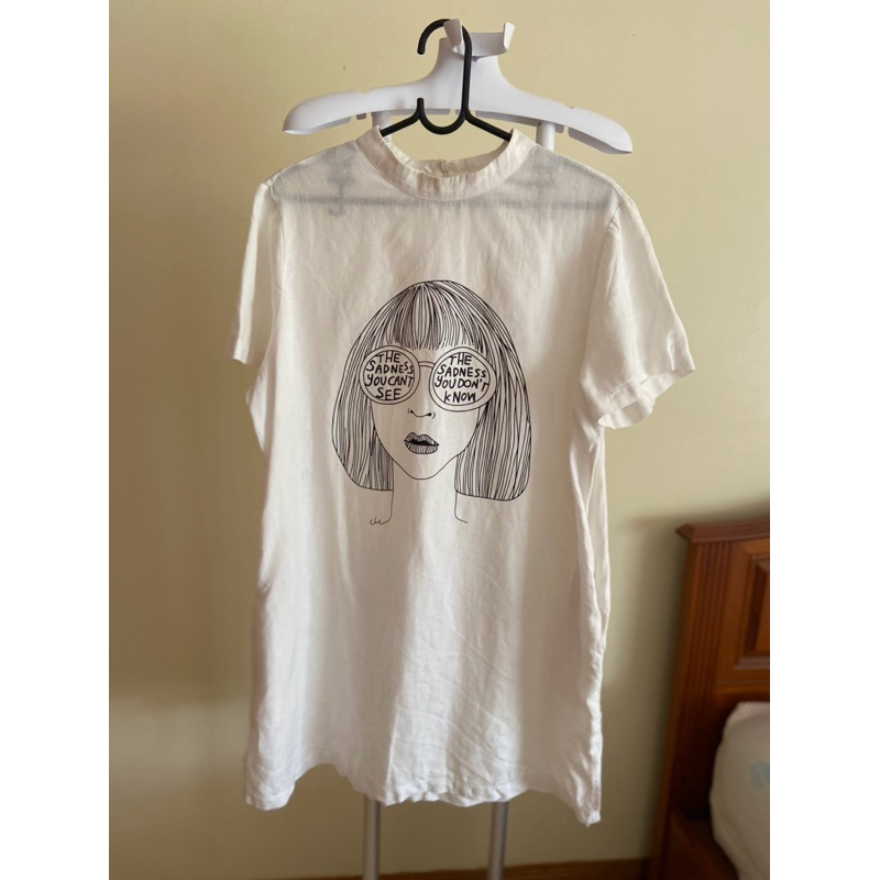 White Linen Dress (2nd Hand) | Shopee Philippines