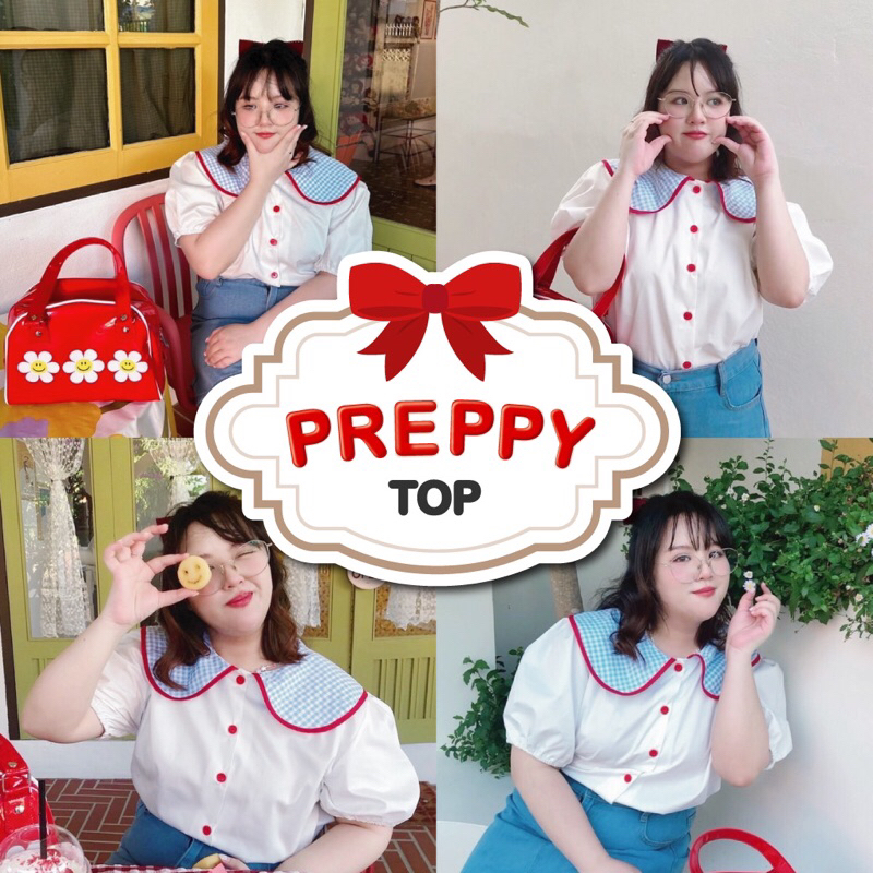 Preppy Top Chubby Girl Clothes | Shopee Philippines