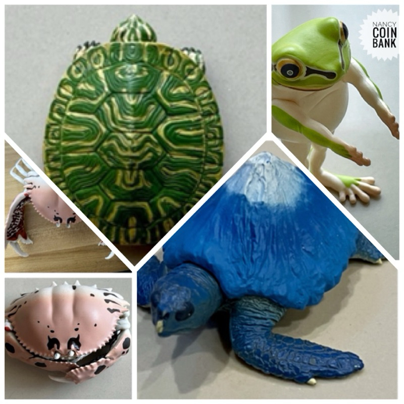 Japanese Copyright Toys Animals Frogs Turtles Crab Etc. The Real Show ...