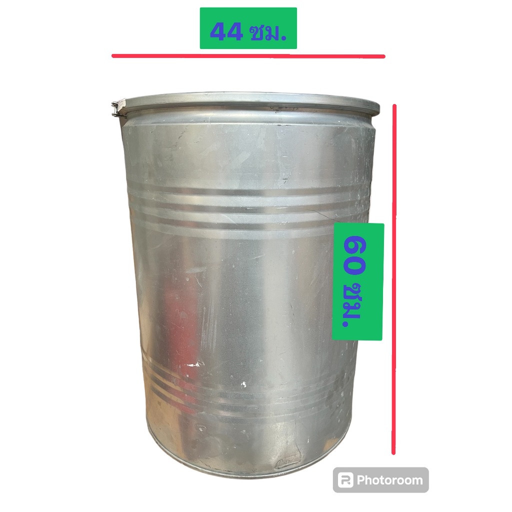 2nd Hand Zinc Bucket With Lid 90liter Diameter 44cm Height 60cm ...