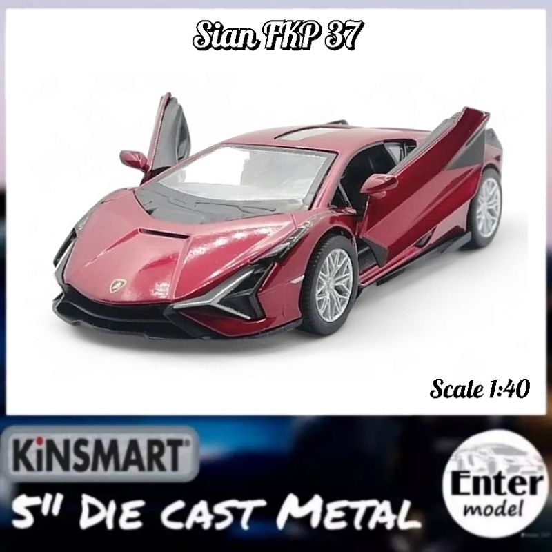 KINSMART Model Car Vehicle Car Steel Lambo Sian FKP37 Length 12.5cm ...