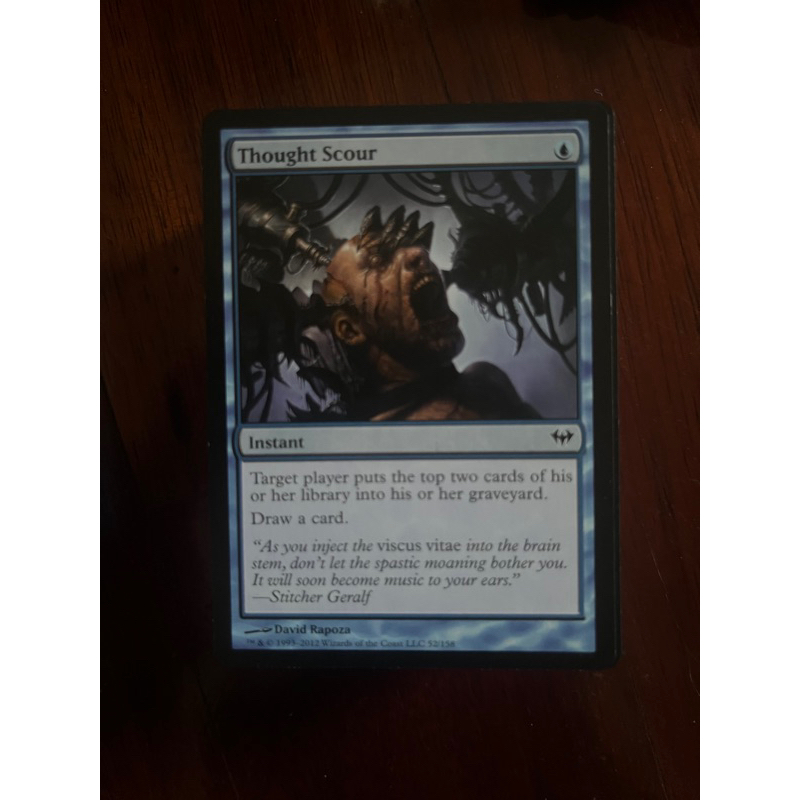 MTG Thought Scour Blue Magic the gathering EDH Card Model DKA Ex-Nm ...