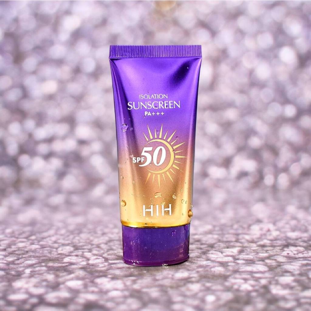 HIH Facial Sunscreen SPF50 Moisturizing Non-Sticky Purple Box 40g ...