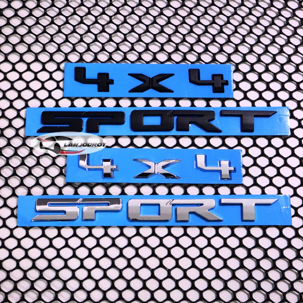 4X4 SPORT Logo Embossed Letters Attached To The Rear Pickup Truck Cover ...