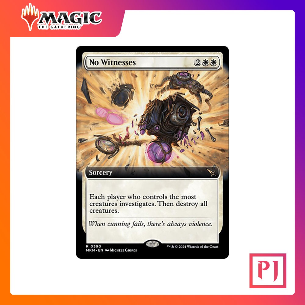 [MTG] No Witnesses (Extended Art) [CMM] [WHITE] [RARE] [NORMAL] [ENG ...