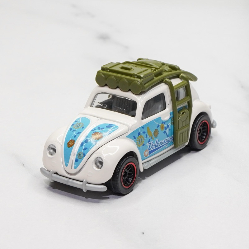 Diecast Model Car Marette Majorette Volkswagen Bettle Turtle White Blue ...