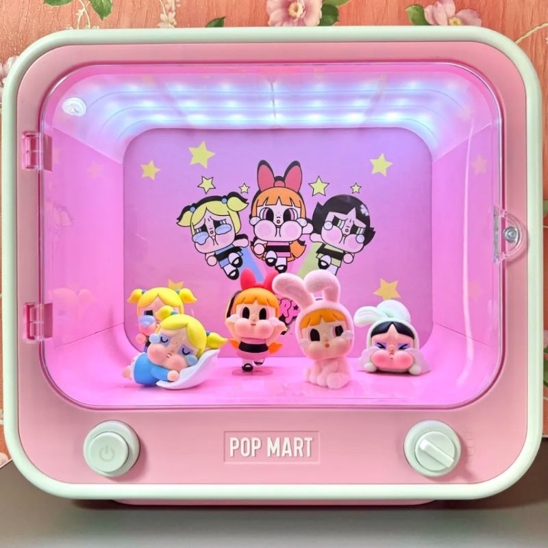 POP MART 1 Display Cabinet Popmart CRYBABY * Powerpuff Girls Series Tv ...
