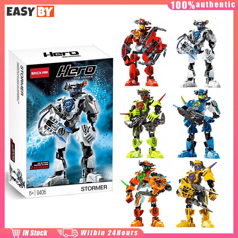 hero factory Super Warrior Assembled Simulation Building Blocks Robot ...