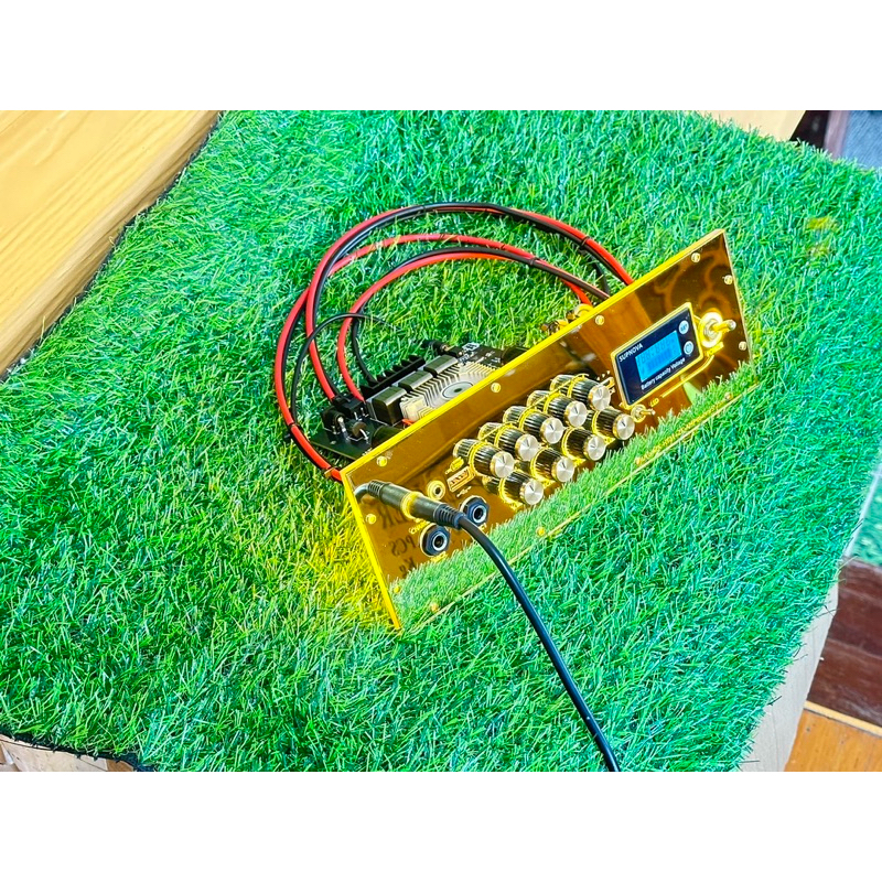 Power Plate For Amp HT21 3G Gold Shiny Glass Digital Rocker Switch ...